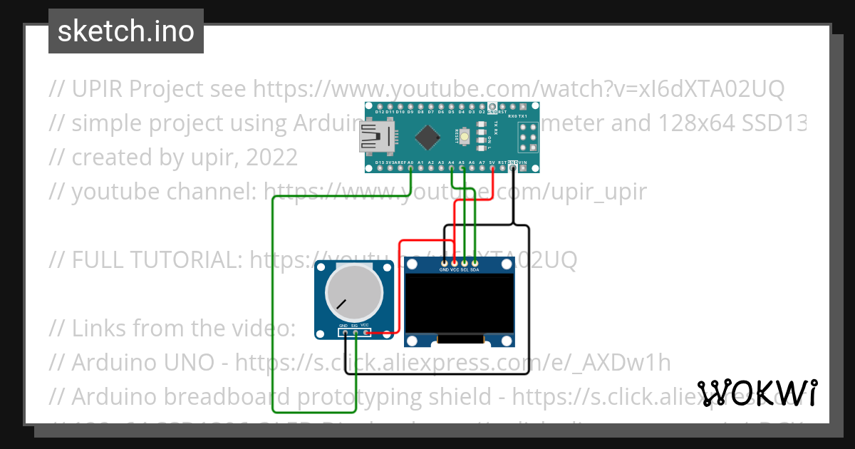 OLED Speedo Copy - Wokwi ESP32, STM32, Arduino Simulator