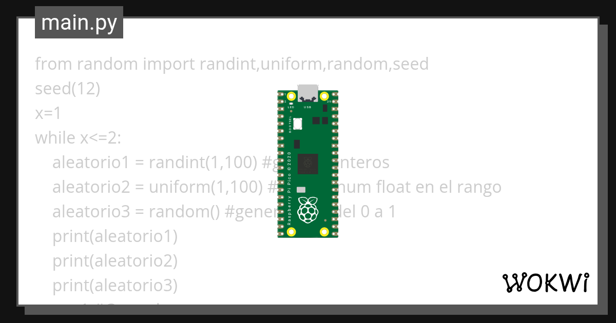 Numeros Aleatorios Wokwi Esp32 Stm32 Arduino Simulator 
