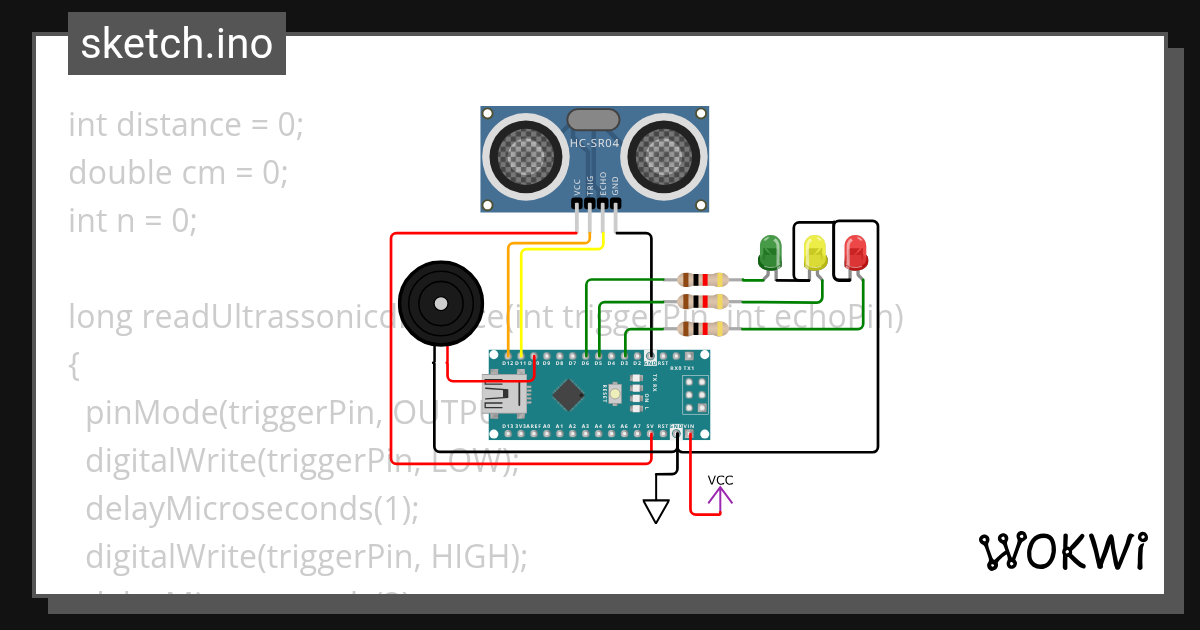 5° Sensor De Estacionamento Wokwi Esp32 Stm32 Arduino Simulator 8320