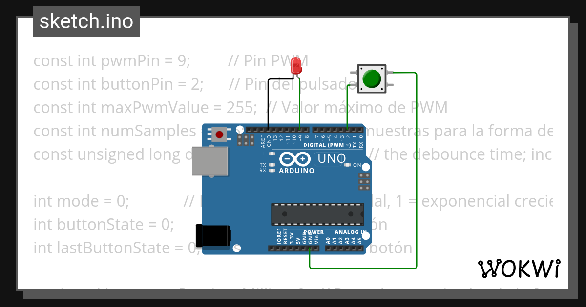 Generador de funciones - Wokwi ESP32, STM32, Arduino Simulator