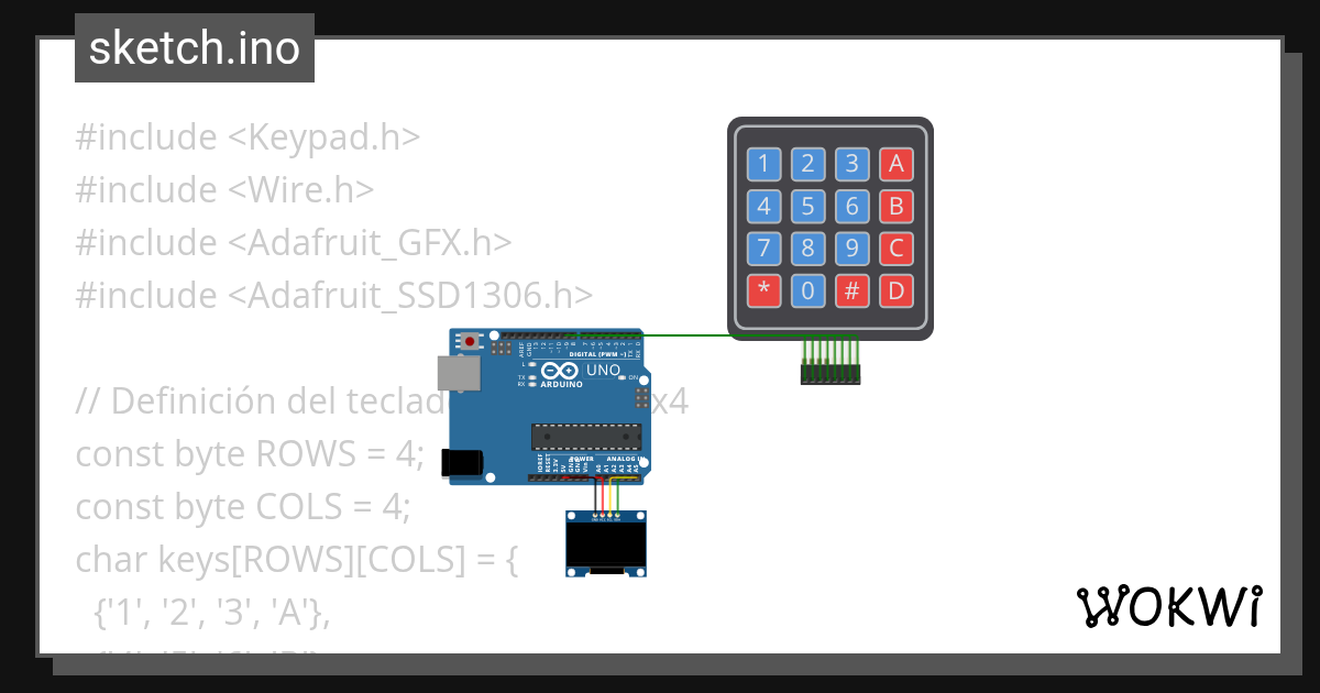 Calculadora - Wokwi ESP32, STM32, Arduino Simulator