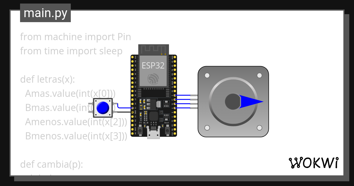 Practica3 Interrupcion Motor A Pasos Wokwi Esp32 Stm32 Arduino Simulator 0188