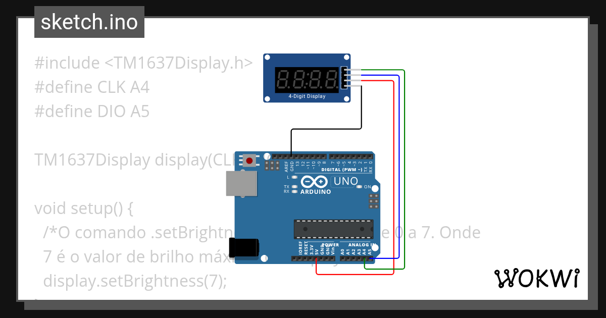 Display4digitos Wokwi Esp32 Stm32 Arduino Simulator 0907