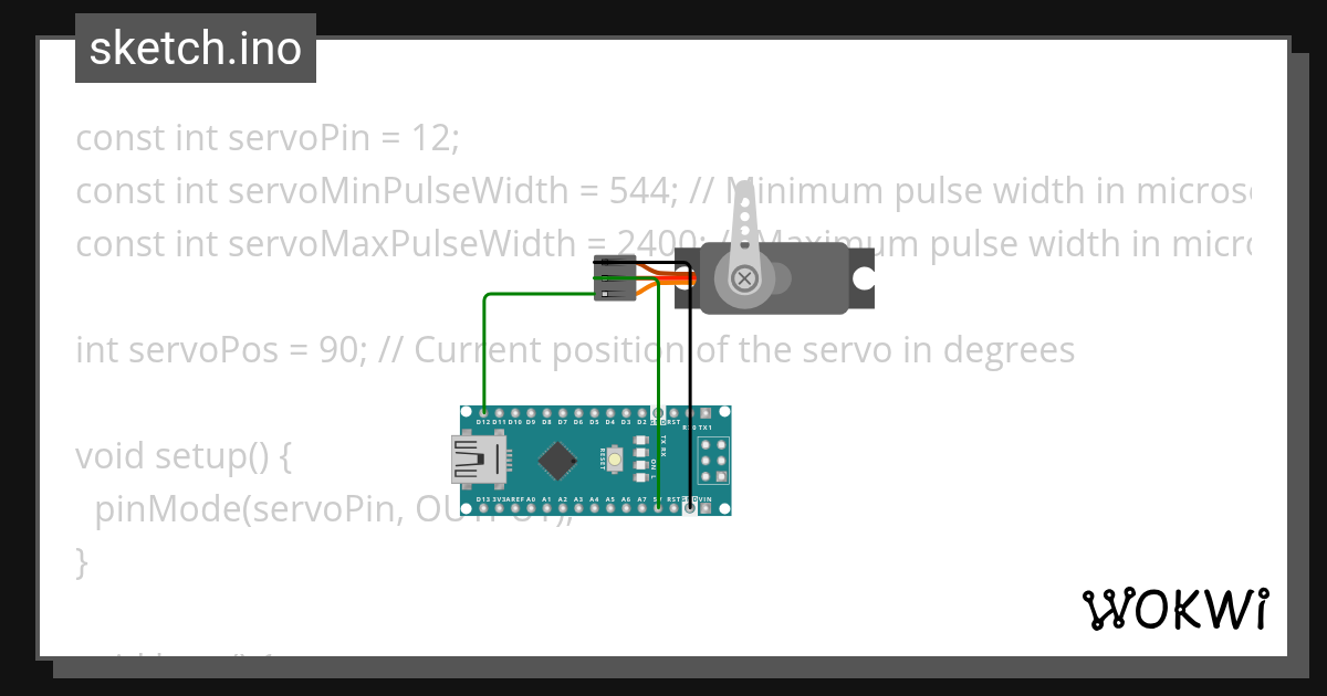 servo smoothing no library - Wokwi ESP32, STM32, Arduino Simulator