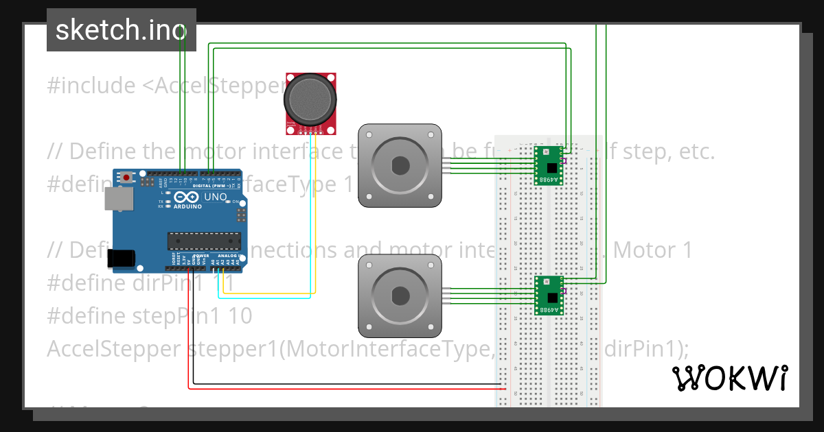 camera mount testing Copy - Wokwi ESP32, STM32, Arduino Simulator