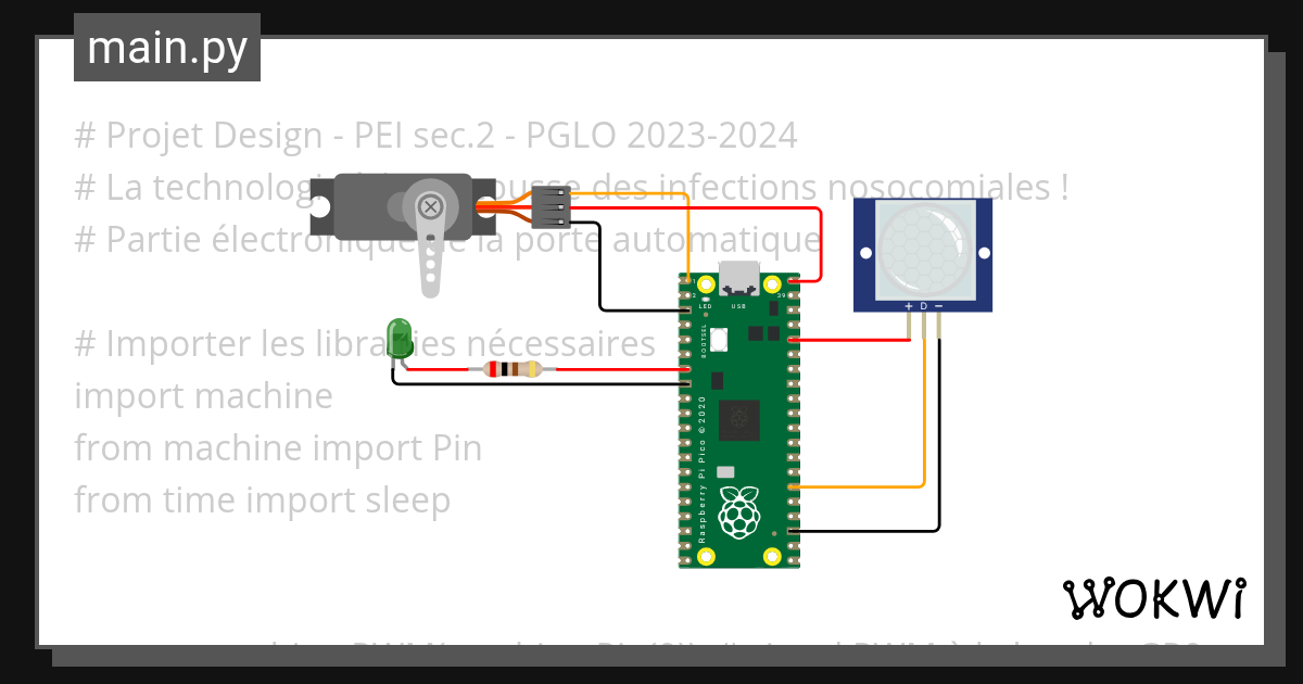 Projet SCIENCE 2e sec. PEI DESIGN 2023-2024 - Wokwi ESP32, STM32, Arduino Simulator