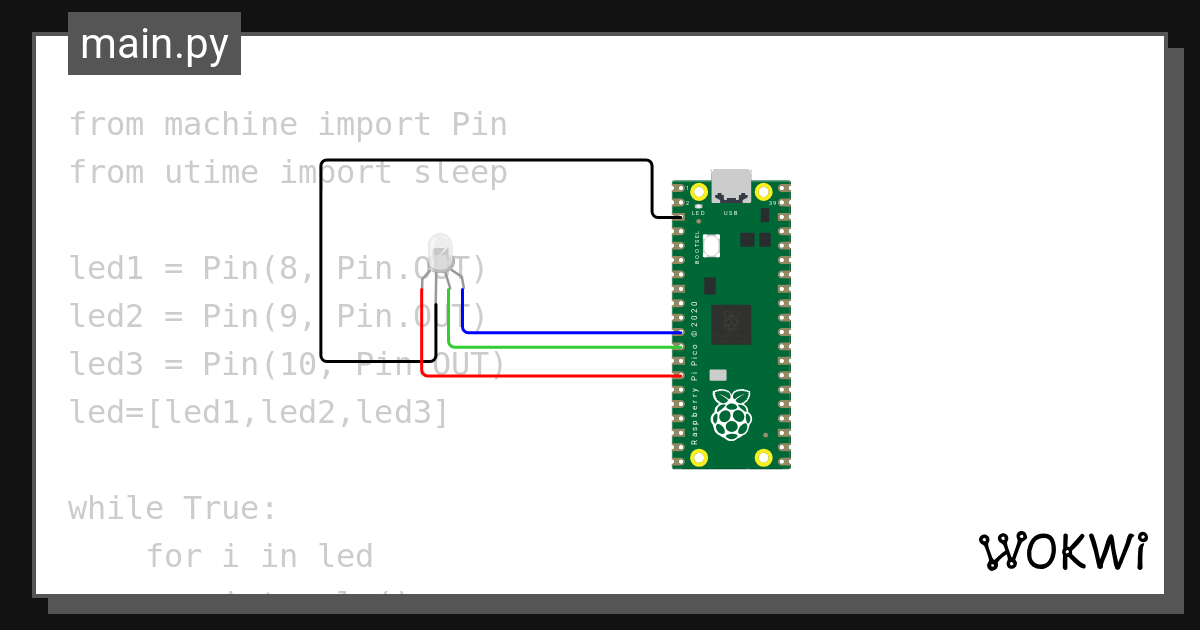 Rgb Led Basics Wokwi Esp32 Stm32 Arduino Simulator