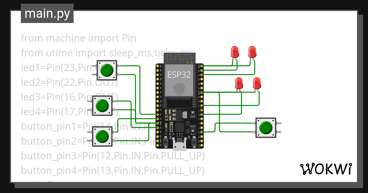 Wokwi - Online ESP32, STM32, Arduino Simulator