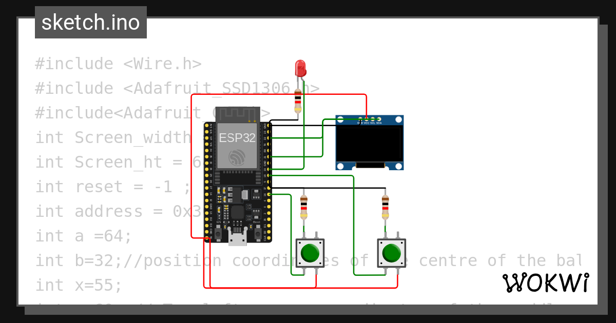 Pingpong Wokwi Esp32 Stm32 Arduino Simulator