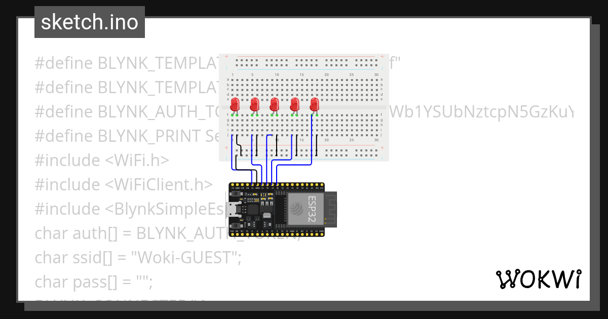 work 5-1 - Wokwi ESP32, STM32, Arduino Simulator