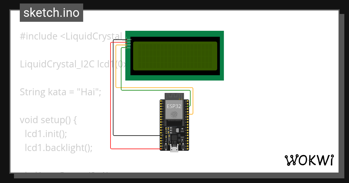p3(lcd) - Wokwi ESP32, STM32, Arduino Simulator p3(lcd) - Wokwi ESP32, STM32, Arduino Simulator