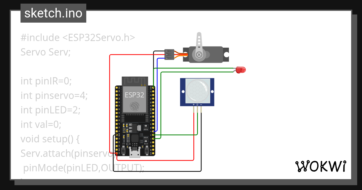 servo motor - Wokwi ESP32, STM32, Arduino Simulator
