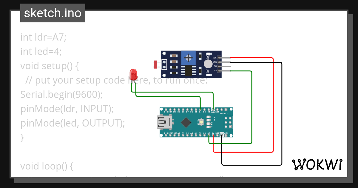 ldr using ar_nano - Wokwi ESP32, STM32, Arduino Simulator