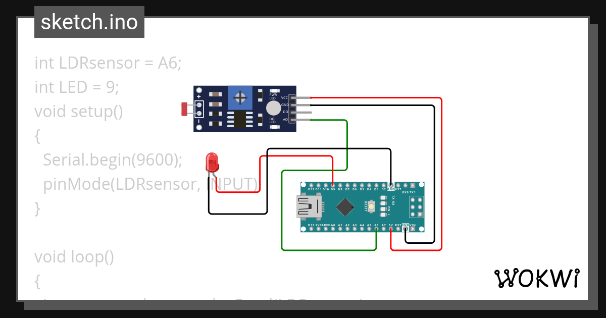 LDR Sensor Reading Using ARDUINO NANO - Wokwi ESP32, STM32, Arduino ... LDR Sensor Reading Using ARDUINO NANO - Wokwi ESP32, STM32, Arduino ...