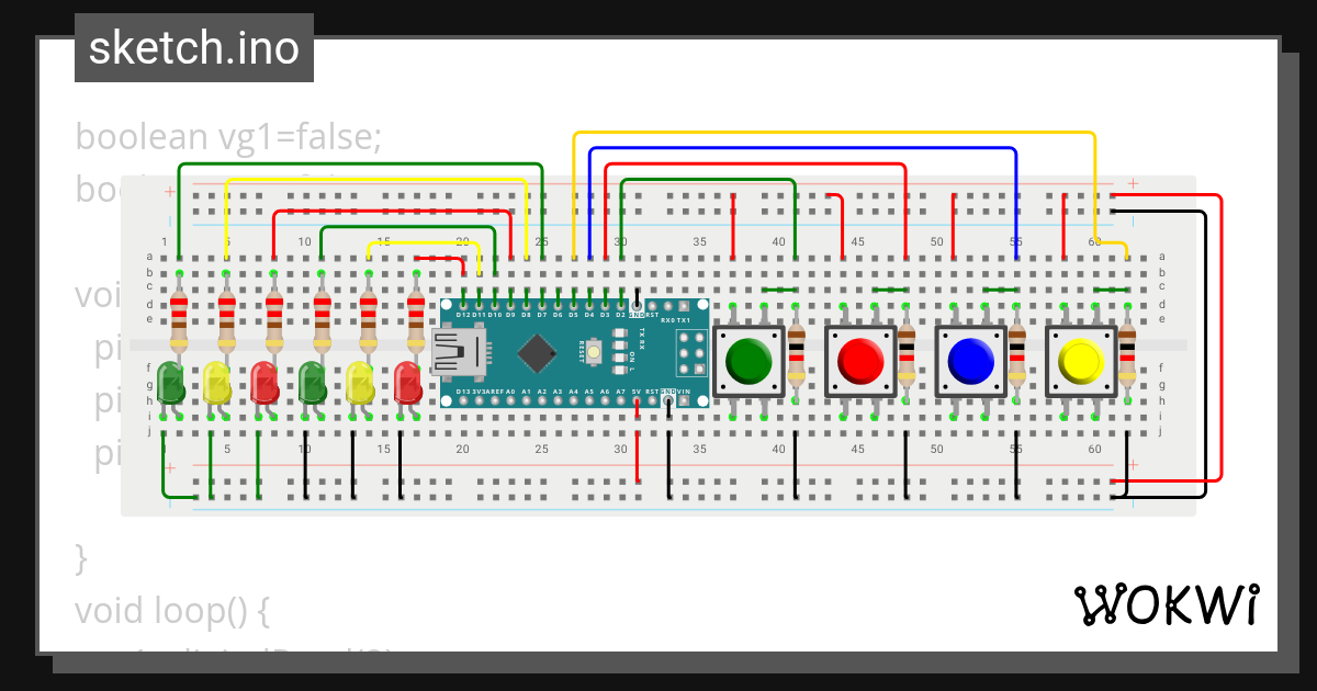 Ejercicios básicos 2 - Wokwi ESP32, STM32, Arduino Simulator