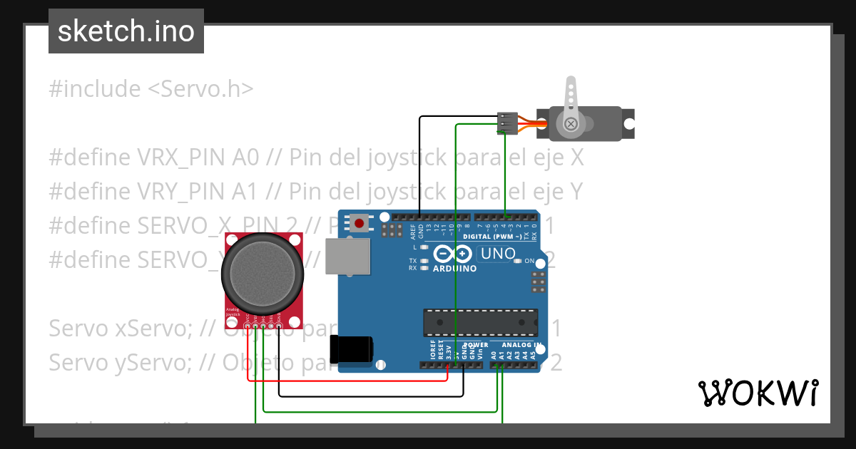 Joystick Wokwi Esp32 Stm32 Arduino Simulator 