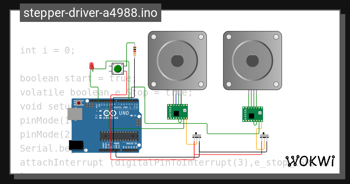 Stepper Driver O Wokwi Esp32 Stm32 Arduino Simulator