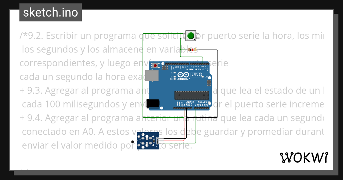 TAREA 9.4 - Wokwi ESP32, STM32, Arduino Simulator
