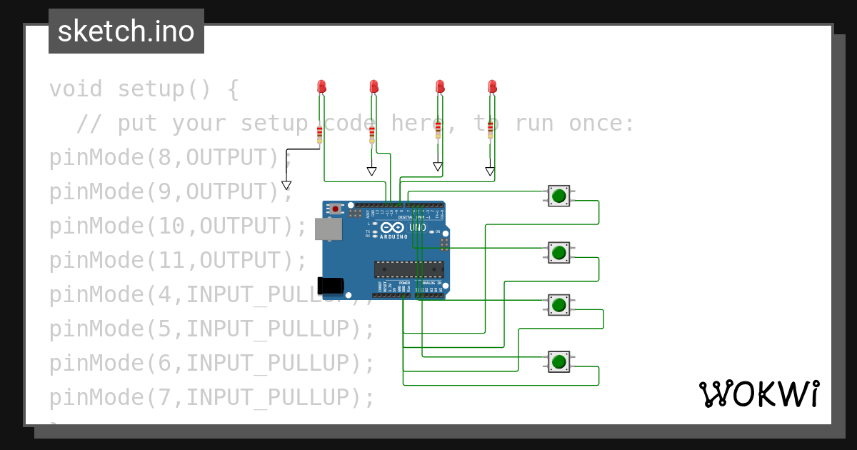 Led2 กดติดปล่อยดับ Wokwi Esp32 Stm32 Arduino Simulator 4734