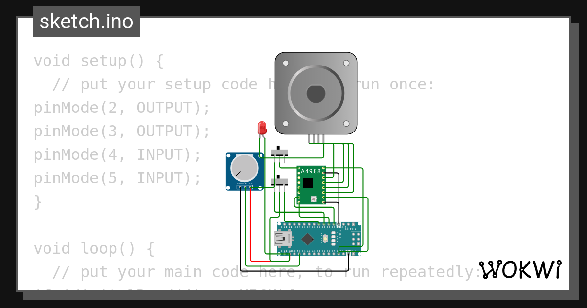 Stepper Motor Without Library Wokwi Esp32 Stm32 Arduino Simulator