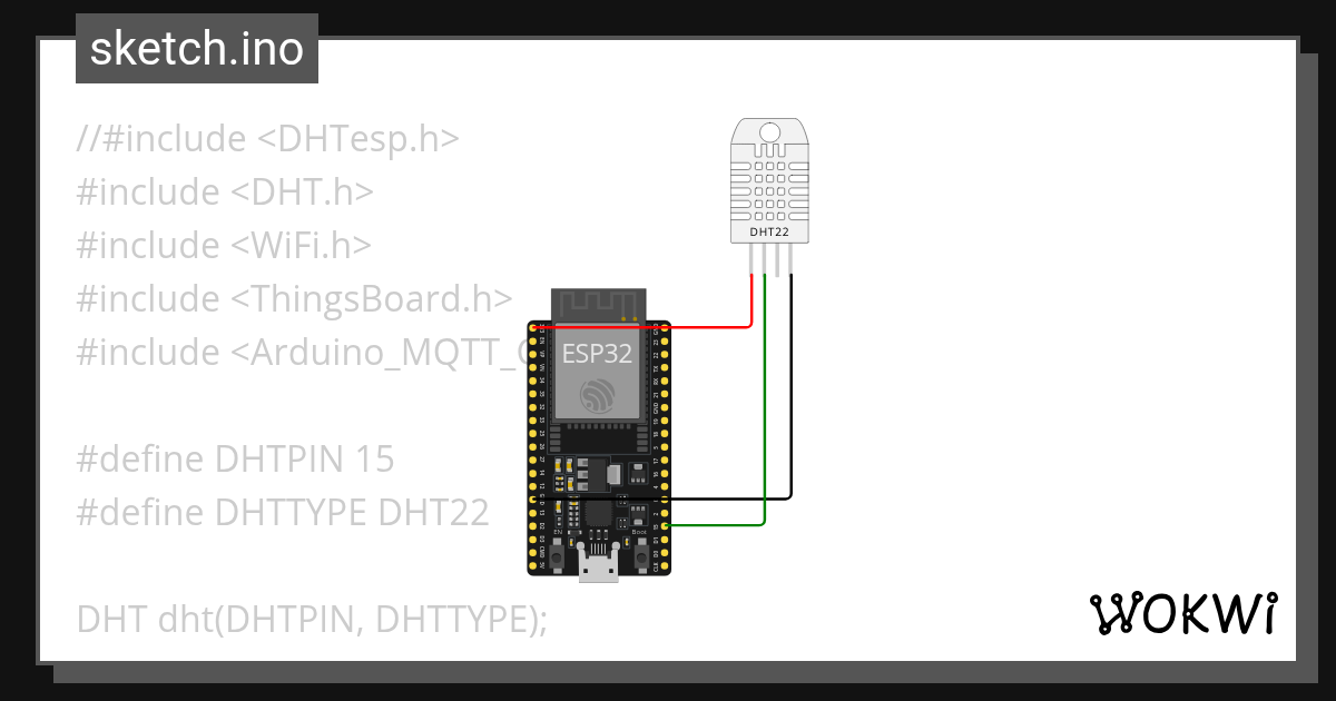 Esp32dht22 Wokwi Esp32 Stm32 Arduino Simulator 