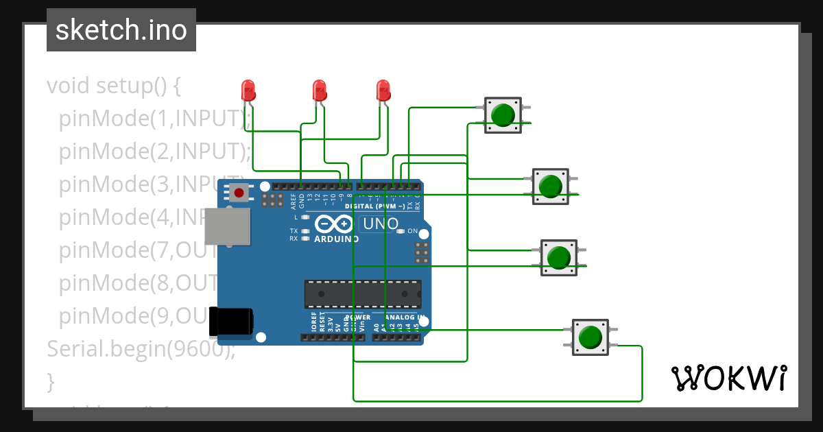 LED2 - Wokwi ESP32, STM32, Arduino Simulator