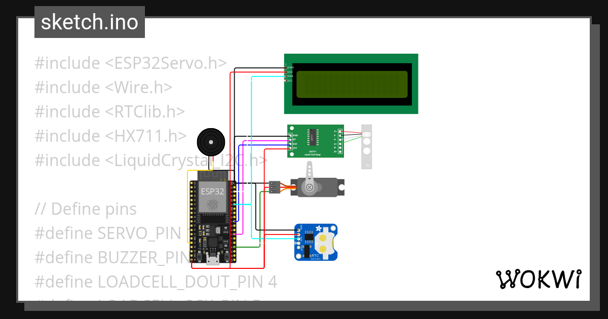 pakan kucing belum iot - Wokwi ESP32, STM32, Arduino Simulator