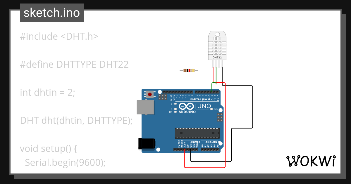 Dhtcurcuit Wokwi Esp32 Stm32 Arduino Simulator 