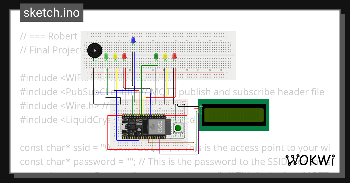 Module 7 Final - Robert Keeley - Wokwi ESP32, STM32, Arduino Simulator