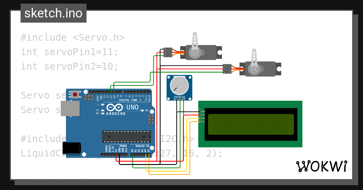 Servo3 Wokwi Esp32 Stm32 Arduino Simulator