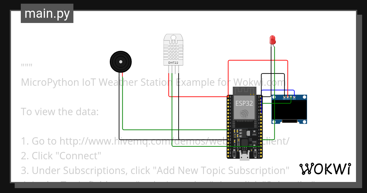 esp32-micropython-ssd1306 Copy (3) - Wokwi ESP32, STM32, Arduino Simulator