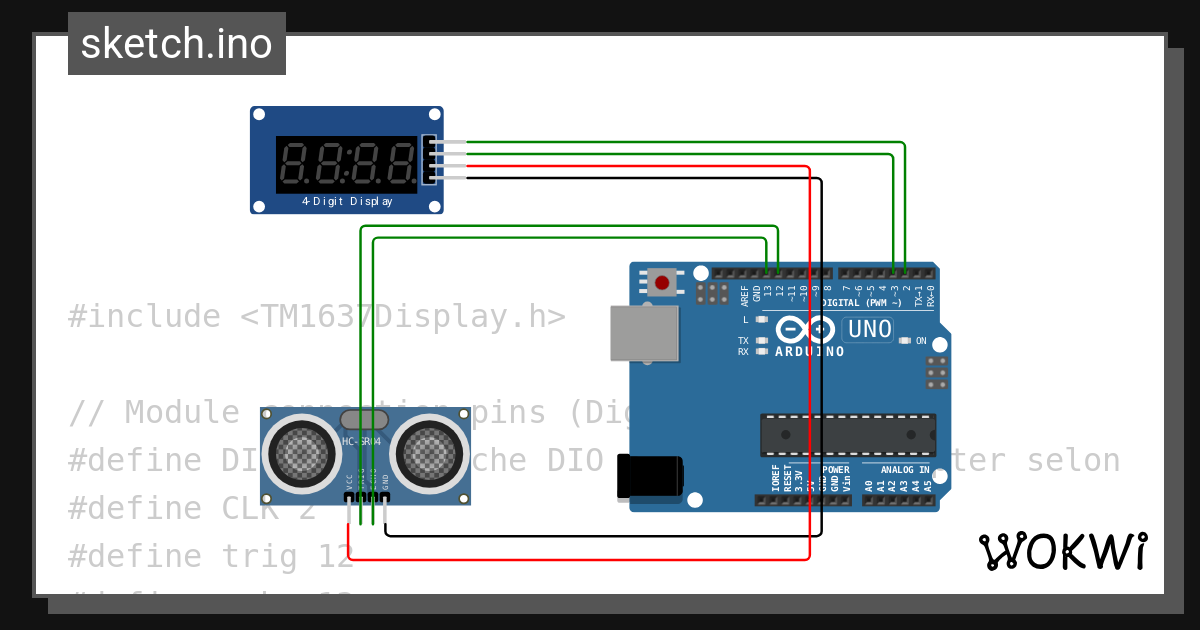 Chrono Bn Ultrasonn Wokwi Esp32 Stm32 Arduino Simulator