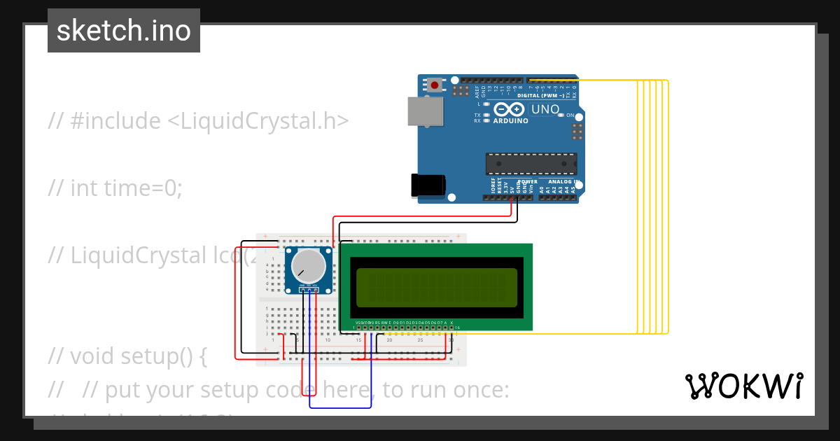 Liquidcrystal Wokwi Esp32 Stm32 Arduino Simulator 