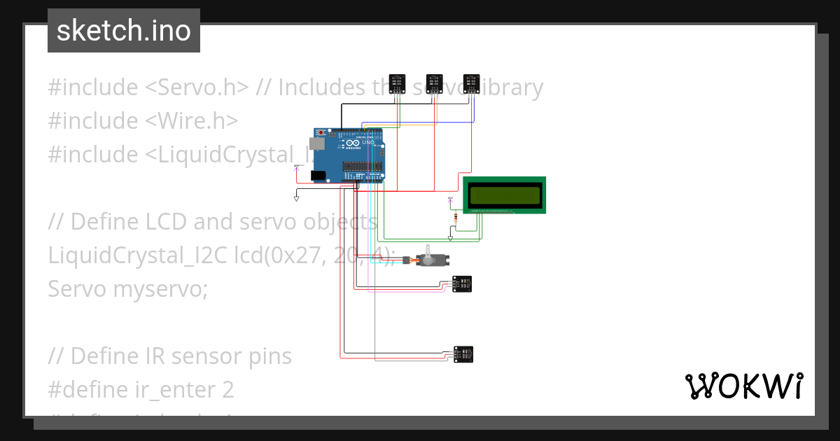 Parkiran Gacor - Wokwi ESP32, STM32, Arduino Simulator