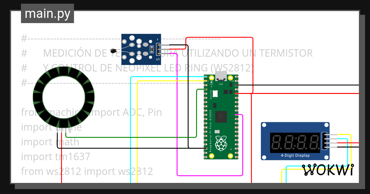 Monitoreo de temperatura CChavez - Wokwi ESP32, STM32, Arduino Simulator