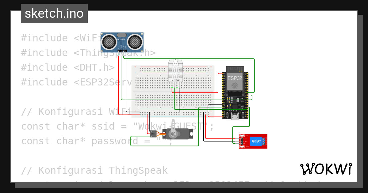 Kandang Otomatis Wokwi Esp32 Stm32 Arduino Simulator 2923