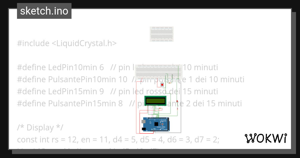 interruttore campo dario - Wokwi ESP32, STM32, Arduino Simulator
