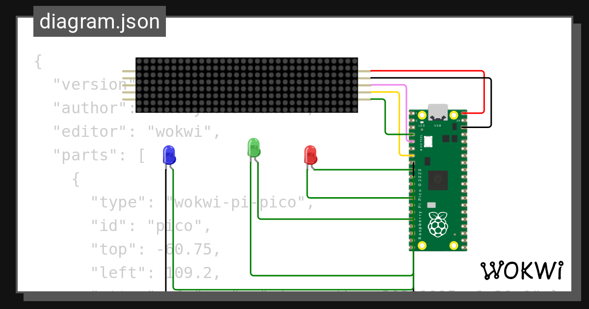 Display With Lights Wokwi Esp32 Stm32 Arduino Simulator 1355