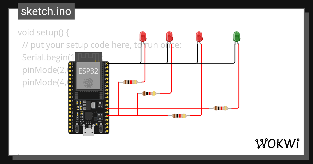 Work 3 - Wokwi ESP32, STM32, Arduino Simulator
