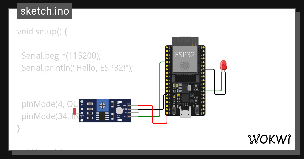 ldr - Wokwi ESP32, STM32, Arduino Simulator