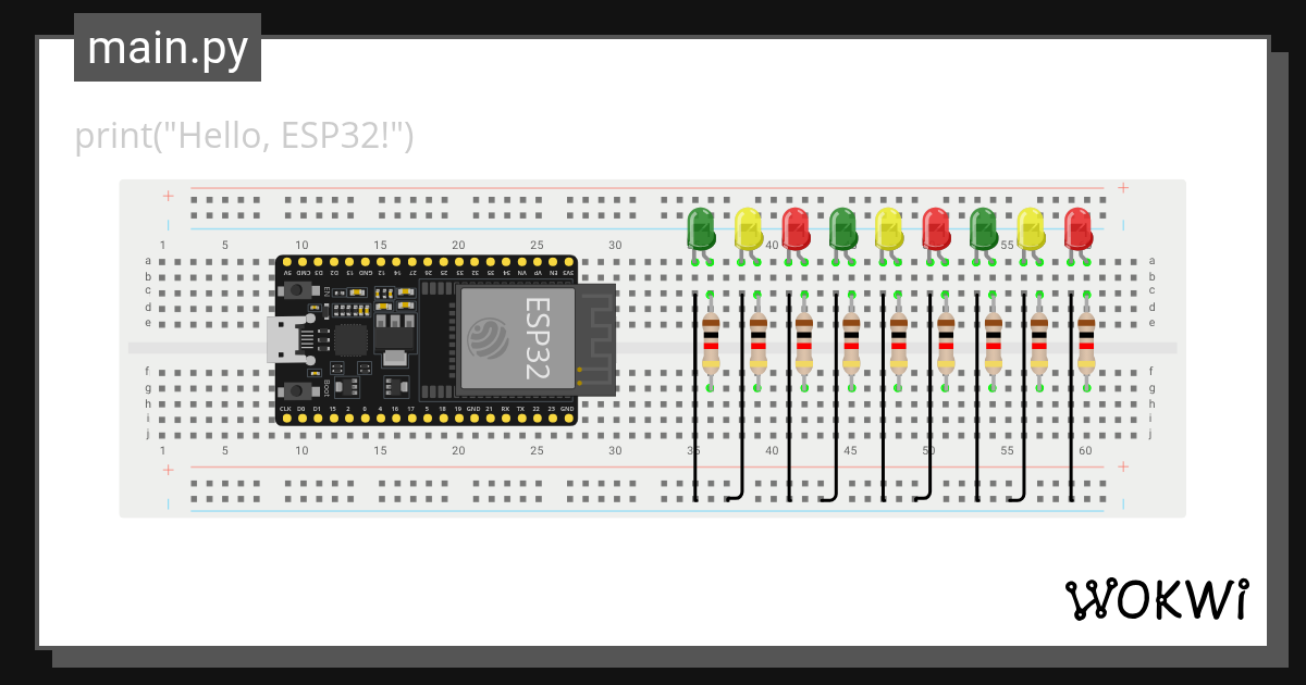 Traffic light week 7 - Wokwi ESP32, STM32, Arduino Simulator Traffic light week 7 - Wokwi ESP32, STM32, Arduino Simulator