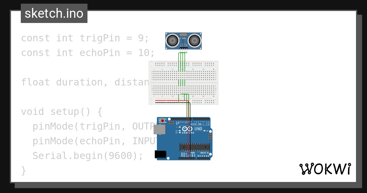 Getting Started With The Hc Sr04 Ultrasonic Sensor Wokwi Esp32 Stm32 Arduino Simulator