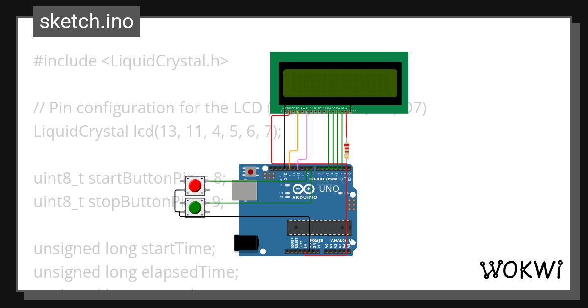 Stopwatch Wokwi Esp32 Stm32 Arduino Simulator 3612