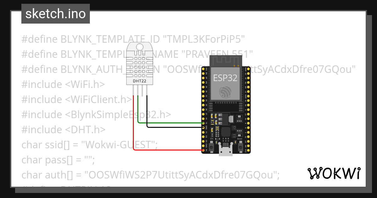Temp And Humitity Sensor Wokwi Esp32 Stm32 Arduino Simulator 0088