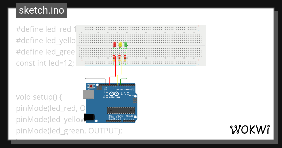 Ampel - Wokwi ESP32, STM32, Arduino Simulator