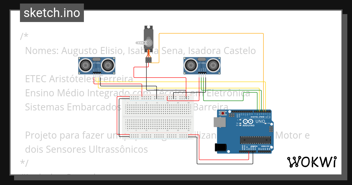 Trabalho Papelão Funcionaaaa Wokwi Esp32 Stm32 Arduino Simulator⚕