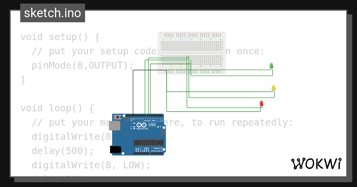 Classwork Traffic Light Wokwi Esp32 Stm32 Arduino Simulator