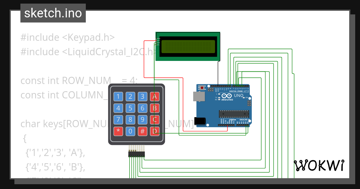 keypad - Wokwi ESP32, STM32, Arduino Simulator
