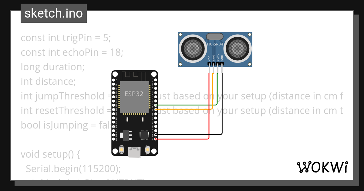 esp_hcsr04 Copy - Wokwi ESP32, STM32, Arduino Simulator