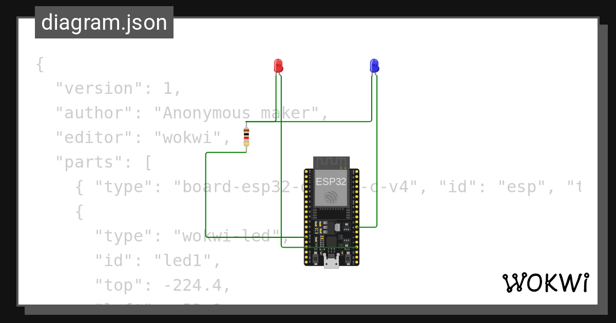 Ledjul Wokwi Esp32 Stm32 Arduino Simulator